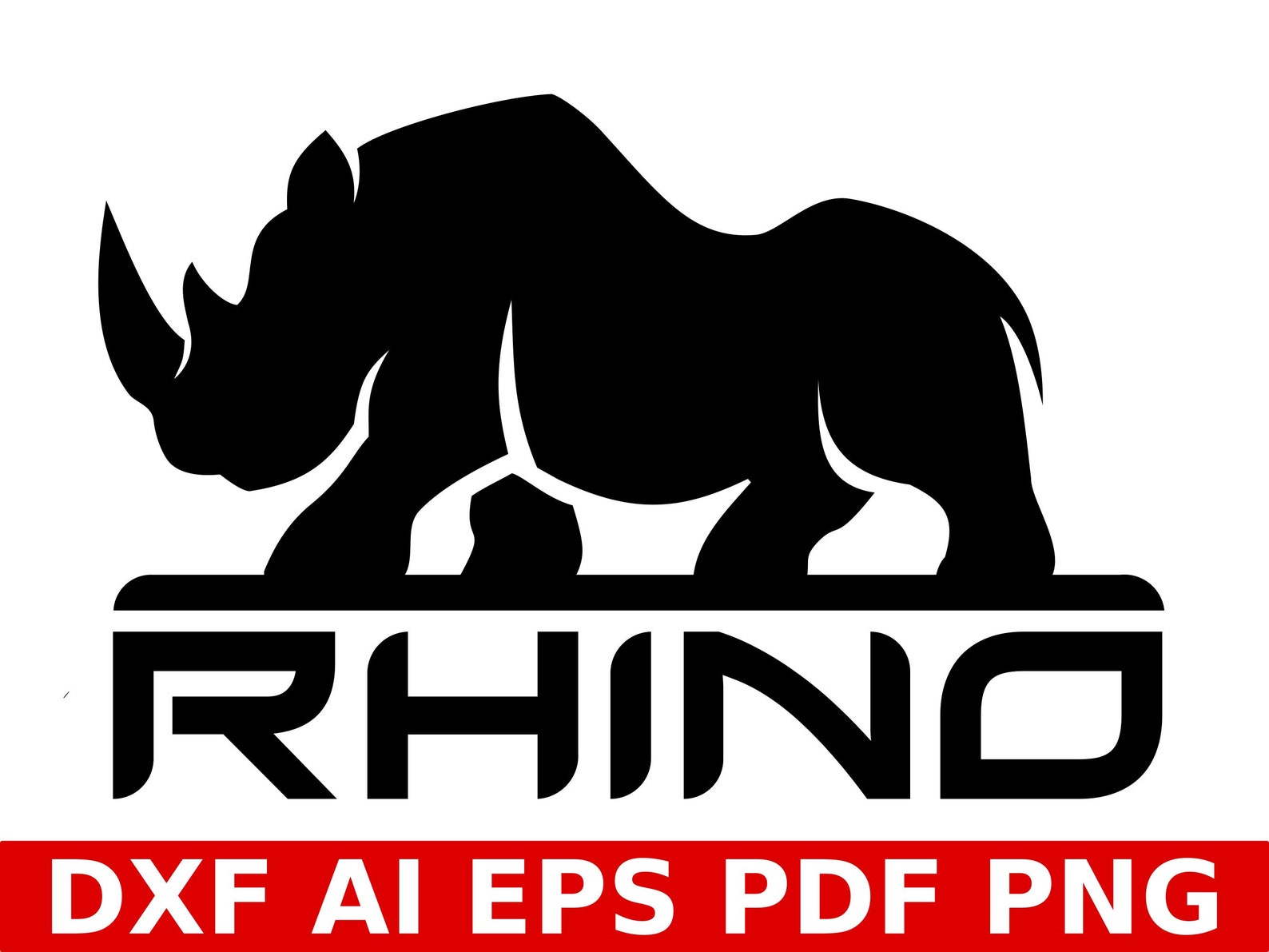 Rhino Logo Design, Laser Cut Wall Decor Dxf, Wall Art Rhino, Rhino T ...