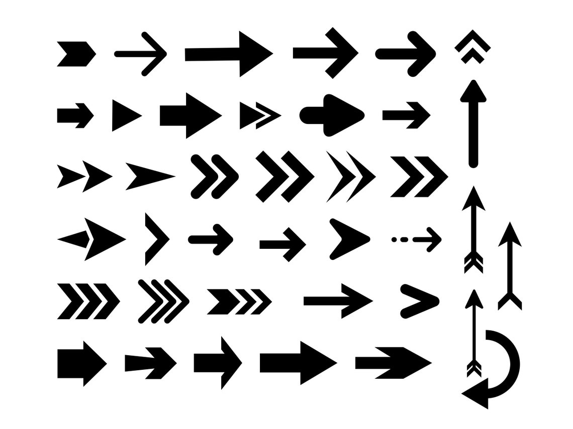 Arrows SVG Bundle Arrows Clipart Png Right Arrow Svg Left - Etsy