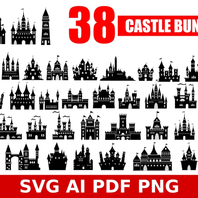 Castle Svg - Etsy