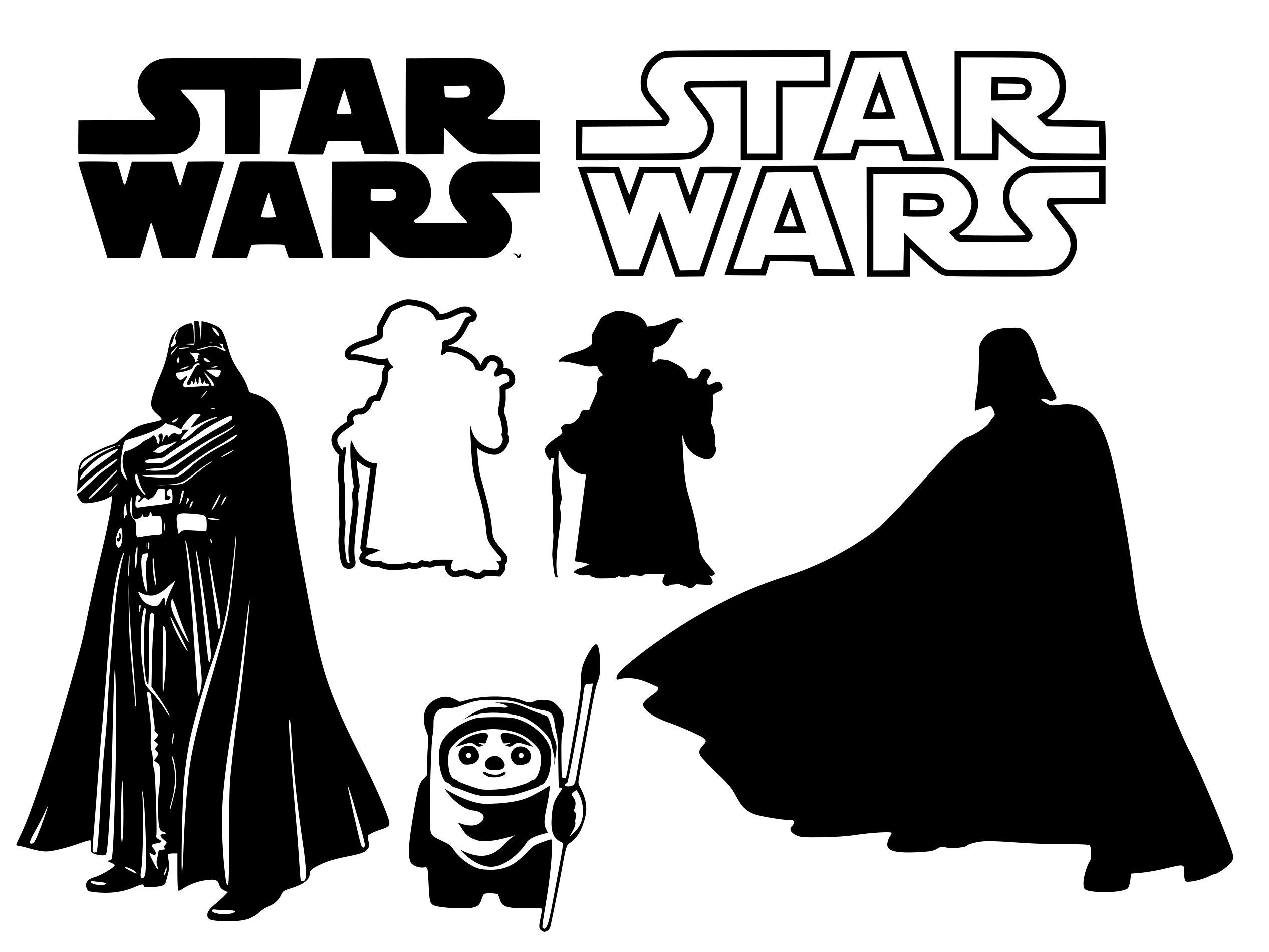 Star Wars Svg, Star Wars Clipart, Star Wars Bundle, Star Wars Cut Files ...