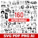 160+ Retro SVG Clipart Bundle, Retro Vector, Retro Elements, Retro ...