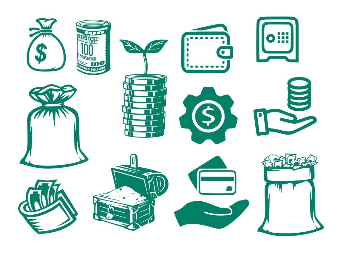Money Svg, Money Bundle, Money Clipart, Money Cricut, Dollar SVG, Money ...