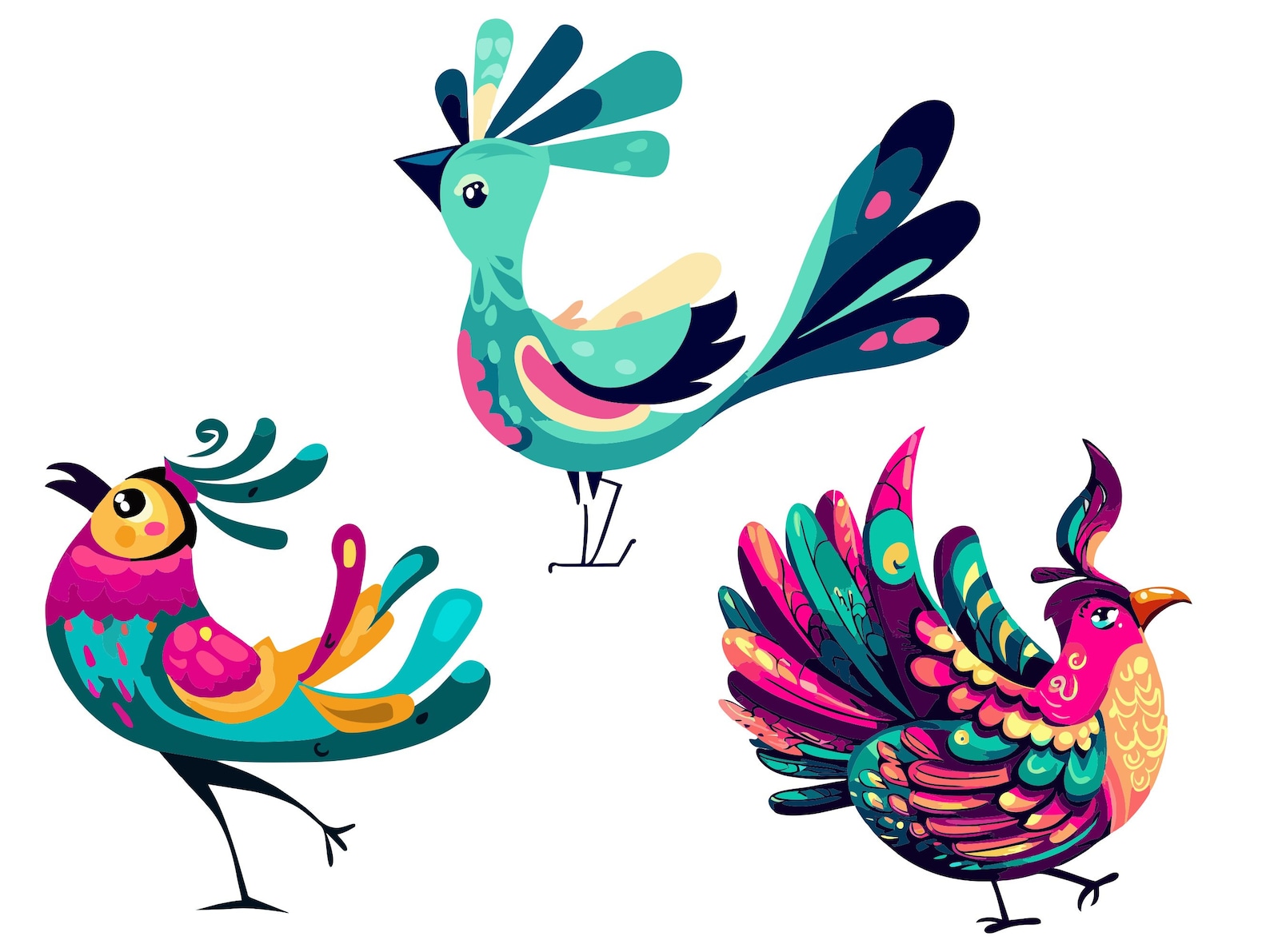 Birds Svg, Birds Svg Files, Birds Bundle, Birds Clipart Png, Retro ...