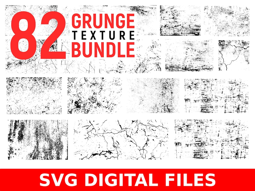 Grunge Texture SVG, Grunge Texture Bundle, Vintage Grunge Textures ...