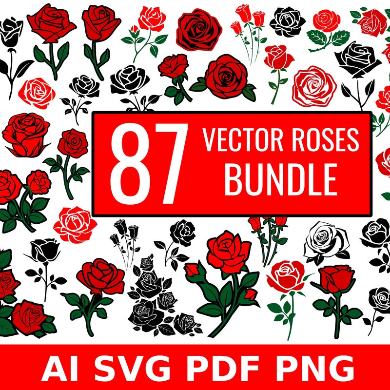 Rose Svg - Etsy