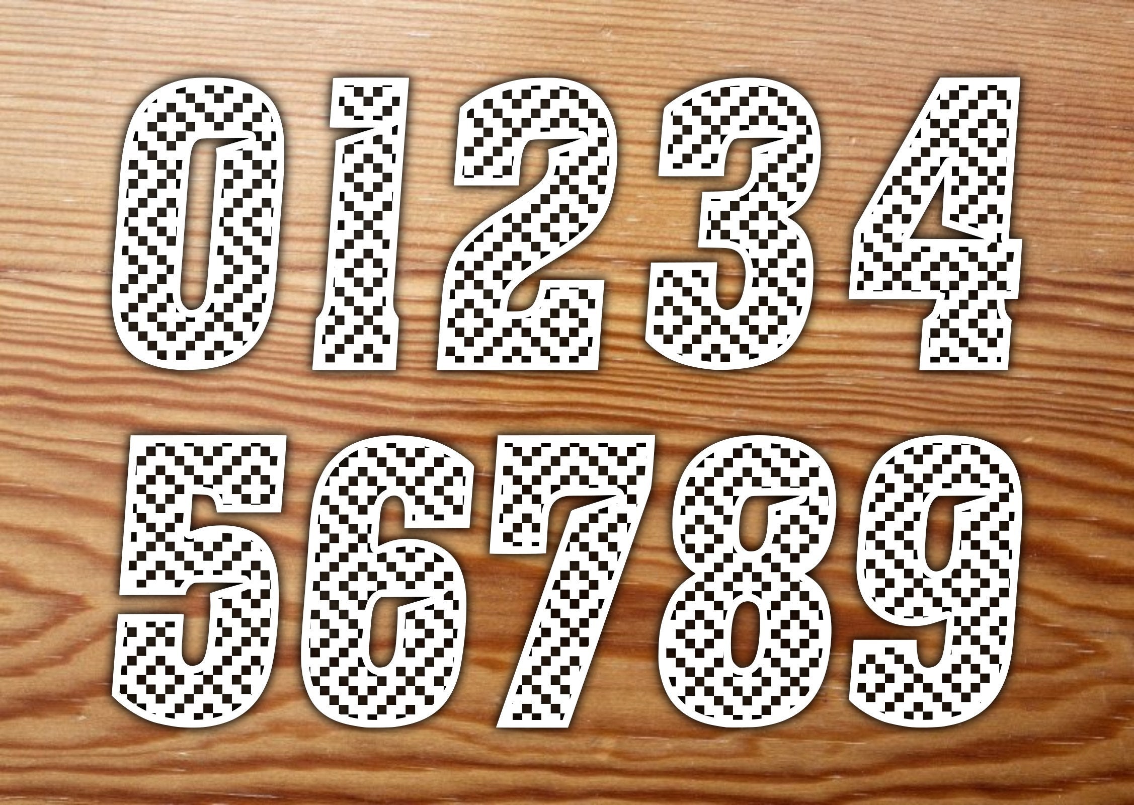 4 Bundle Digits SVG PNG PDF for Cutting, Digits Pdf, Digits Png ...