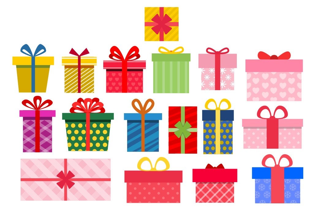 Birthday Gift Box, Gifts Svg, Gift Box Clipart, Gift Wrap, Christmas ...