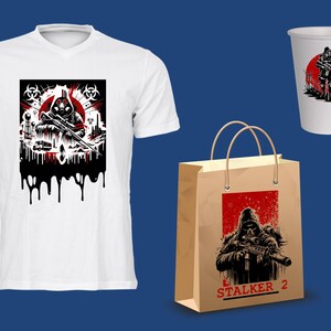 S.T.A.L.K.E.R. Art Designs: Hero & Chernobyl Graphics (SVG, PDF, PNG ...