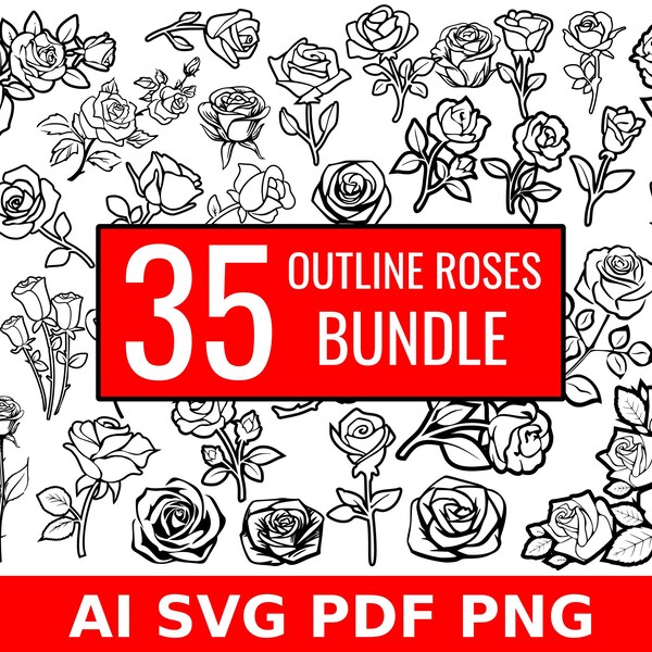 Rose Svg - Etsy
