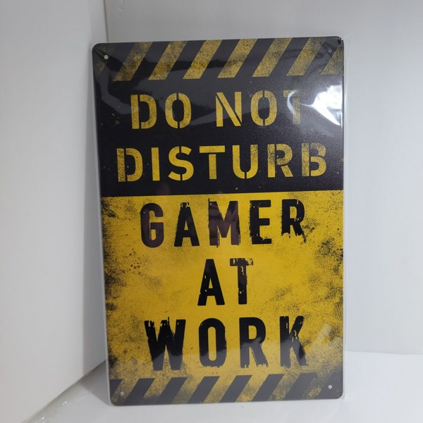 Do Not Disturb Gamer at Work Sign - Etsy