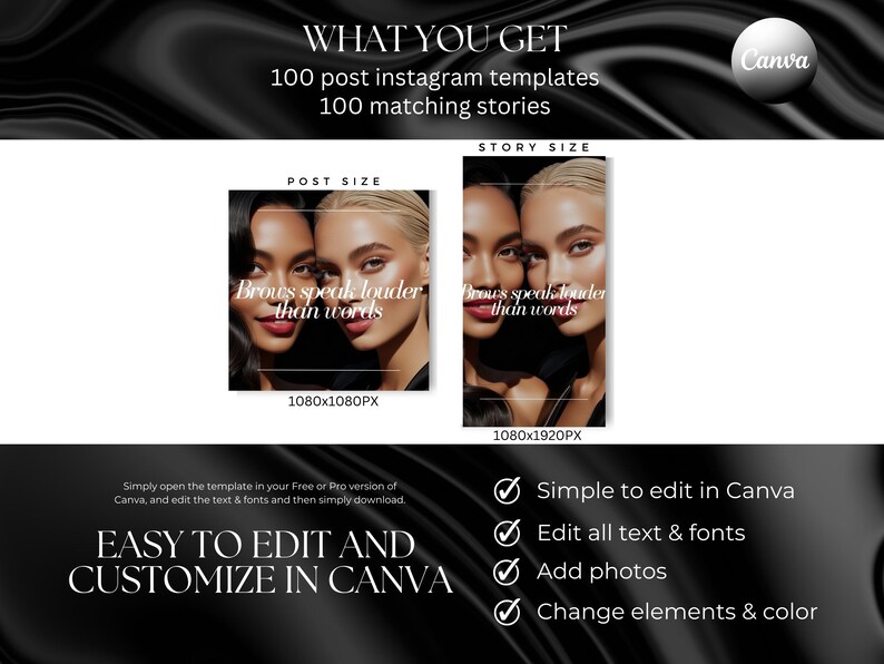 122 Brow Tech Instagram Templates Brow Lamination Instagram Template ...