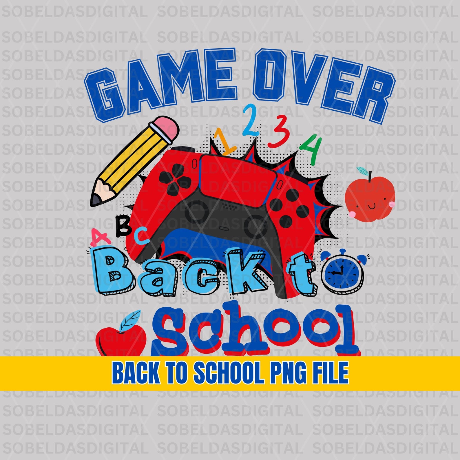 Game Over Back to School Png, Game Over School Png, Homeschool Game ...