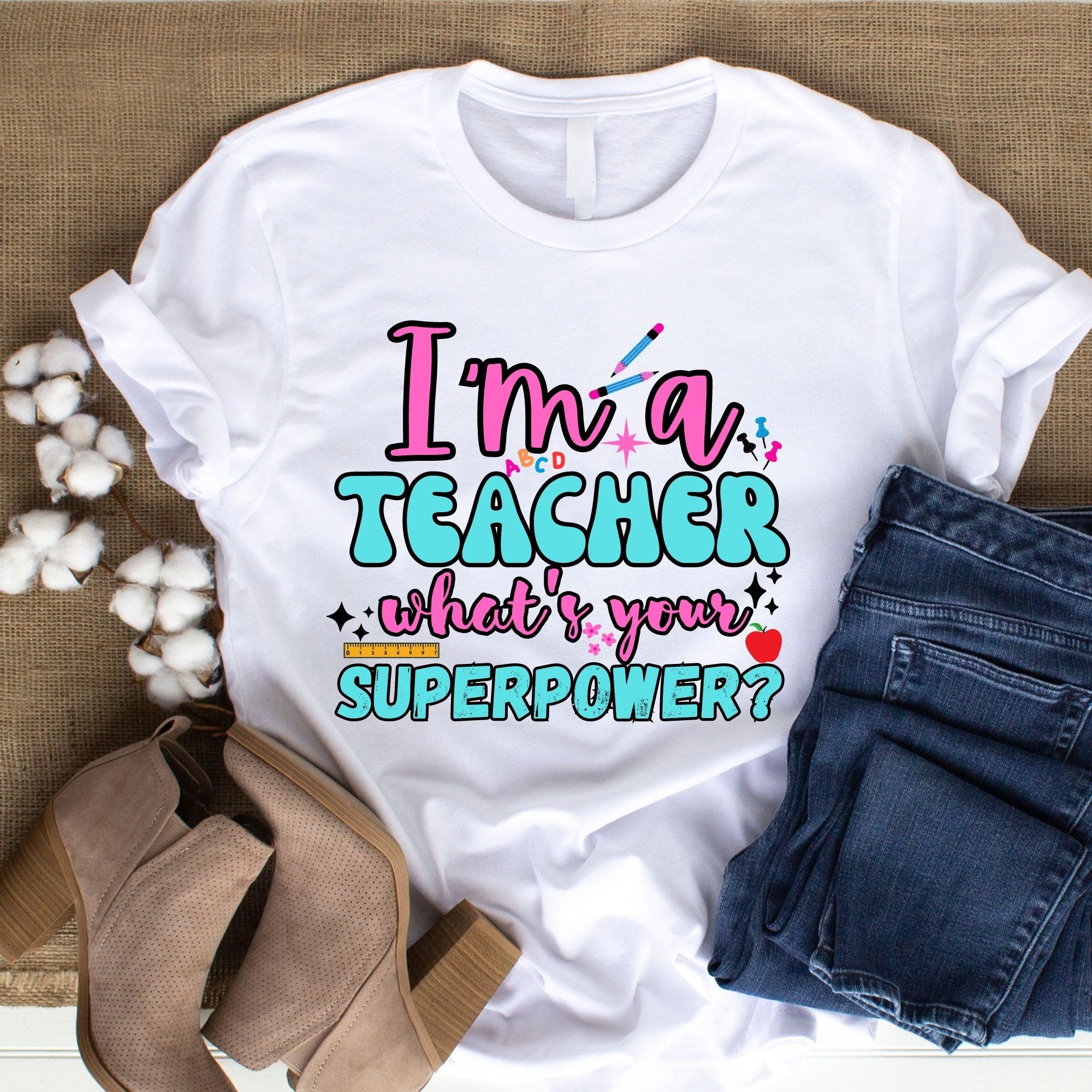 Teacher PNG Bundle, Teacher Shirt Design PNG, Teacher Sublimation ...