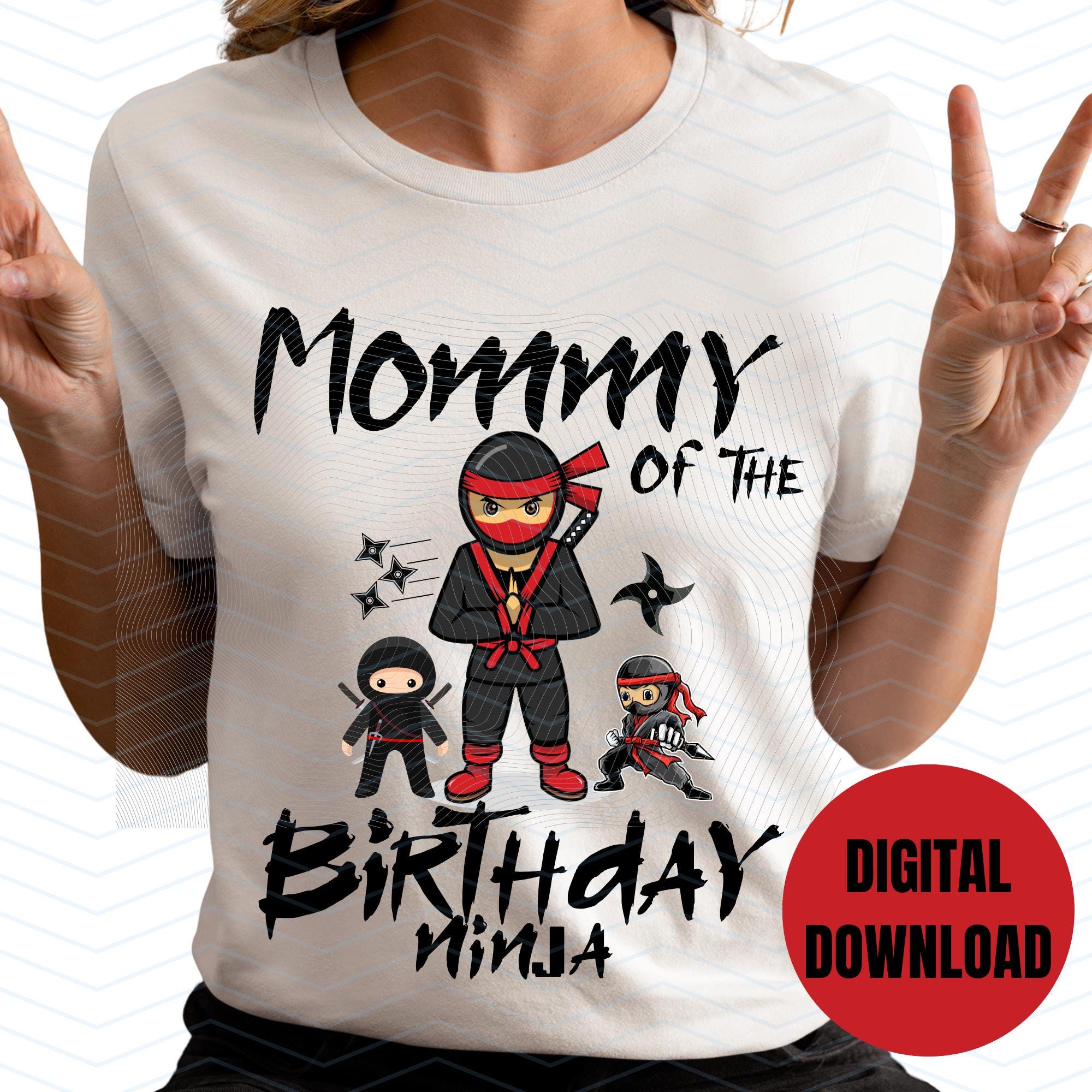 Ninja Birthday Shirt Png, Sublimation Ninja Birthday, Ninja Bday Png ...