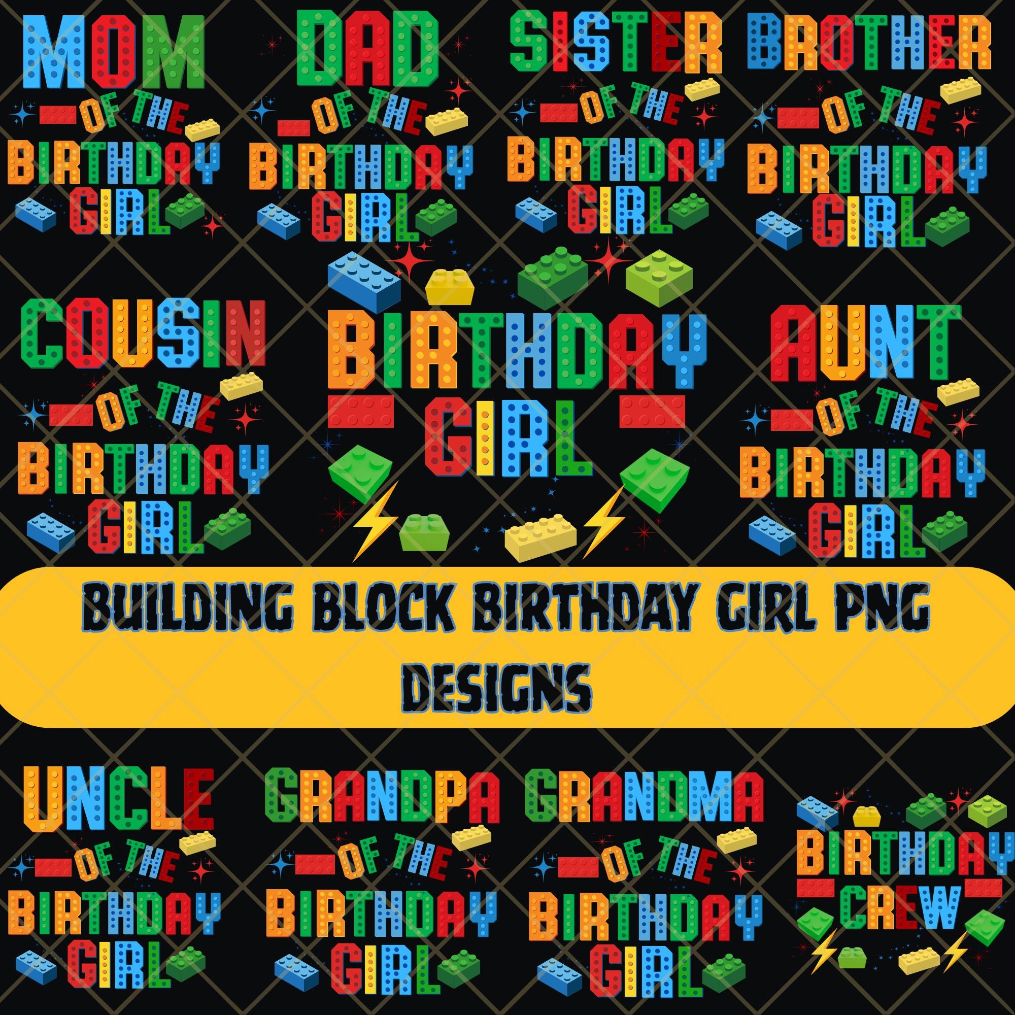 Building Blocks Family Birthday Png, Building Block Birthday Png ...