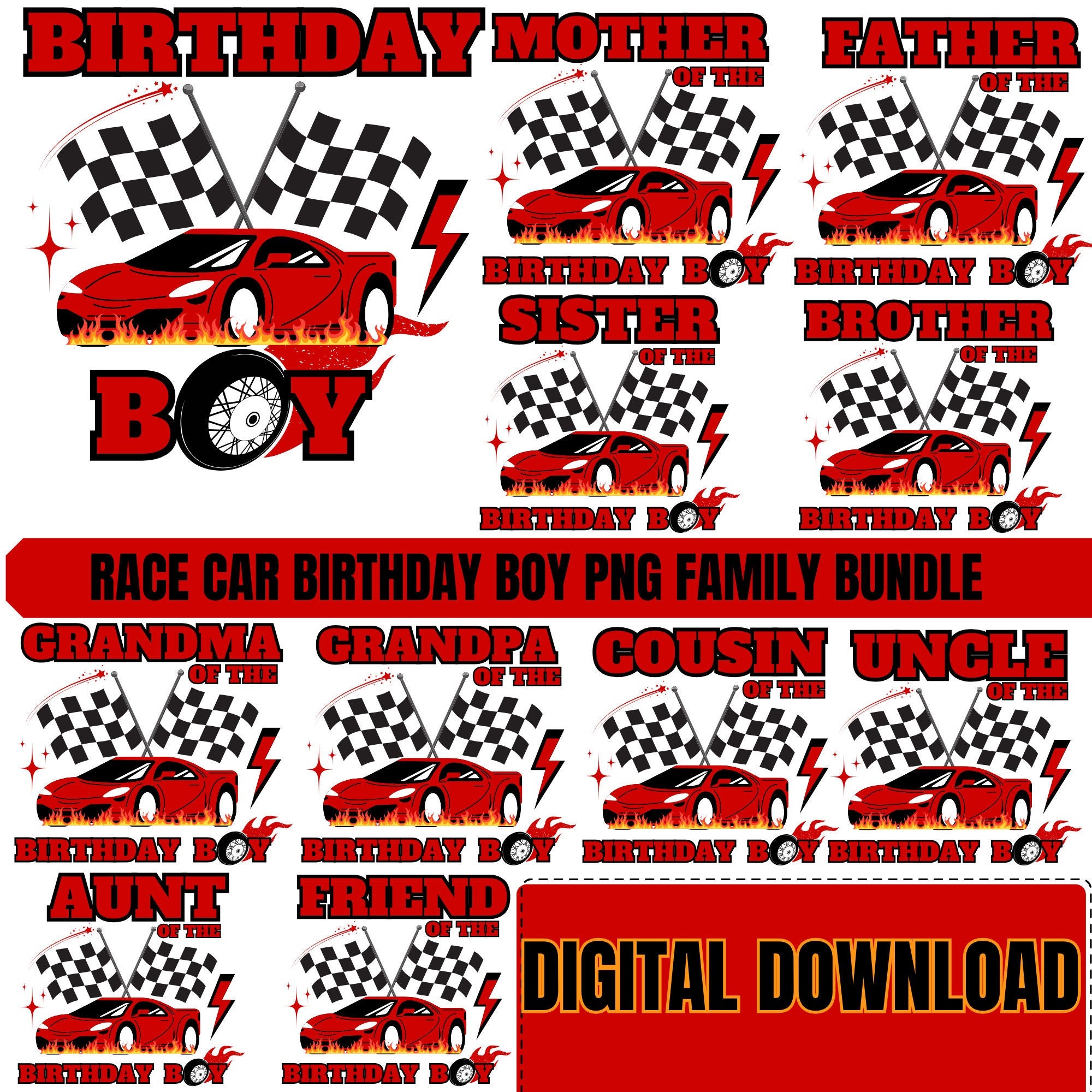 Race Car Birthday Png, Racing Birthday Png, Boy Racing Birthday Png ...
