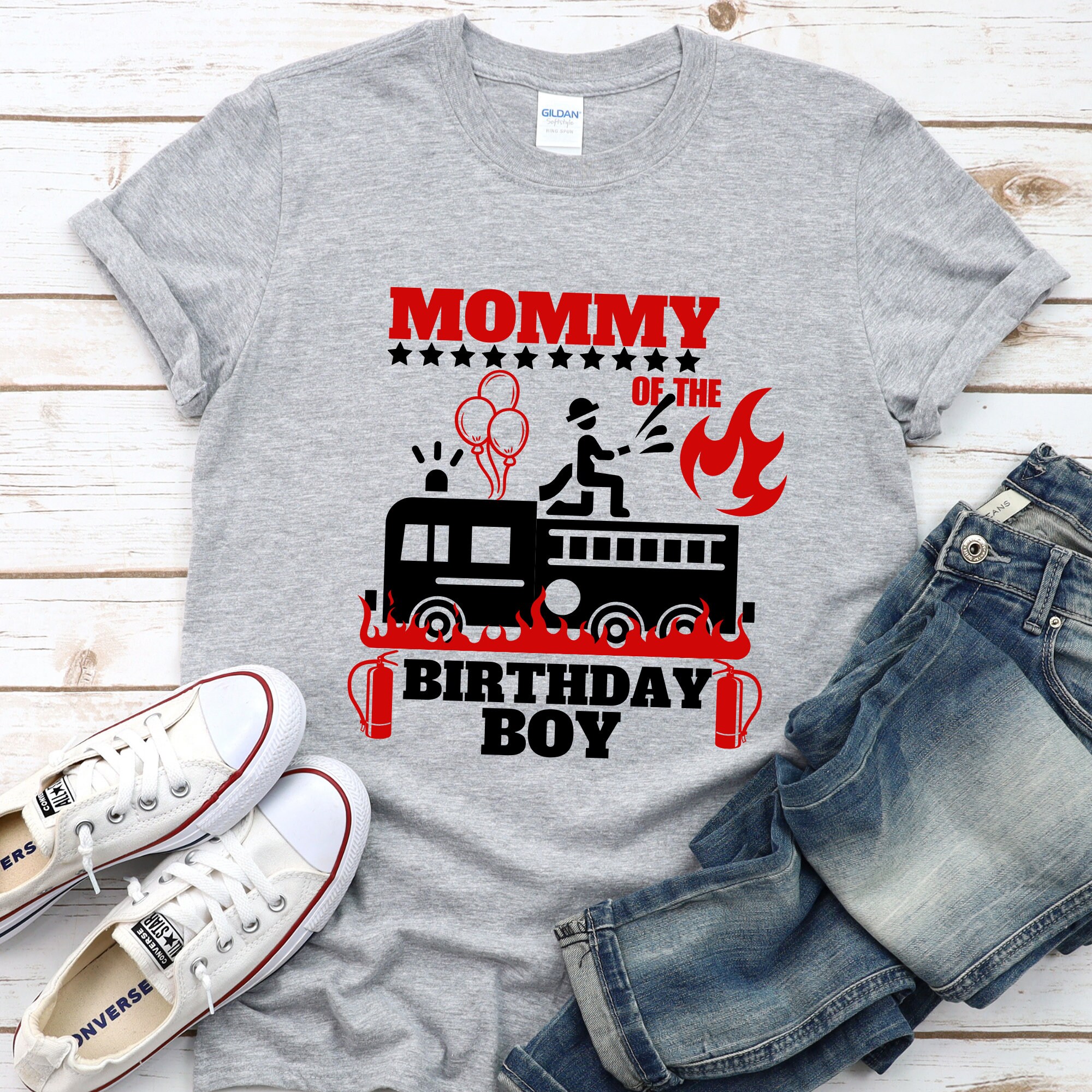 Firetruck Birthday Svg, Truck Svg Birthday Boy, Fire Truck Birthday Svg ...