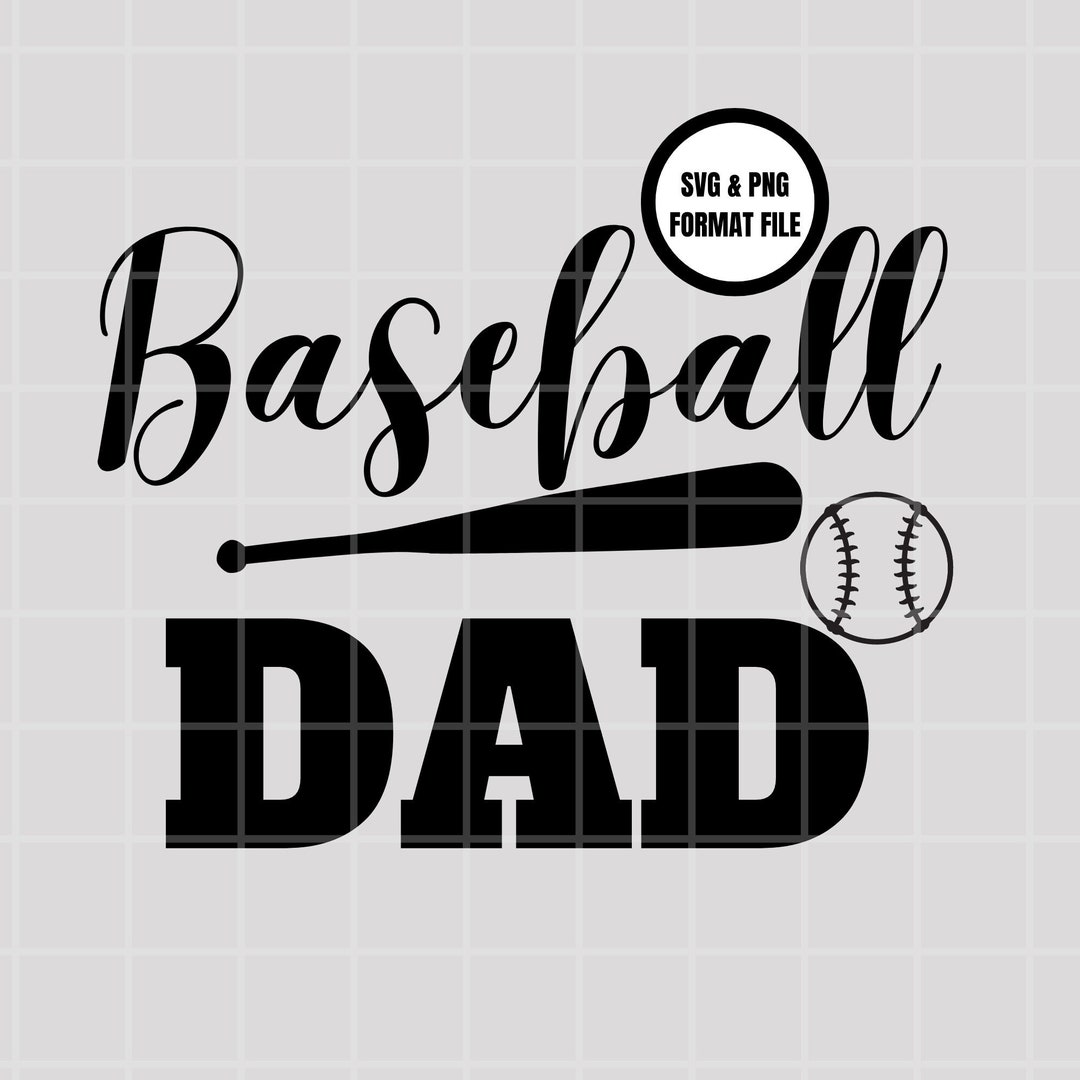 Baseball Dad Svg, Baseball Dad Png, Baseball Dad Iron on Transfer ...