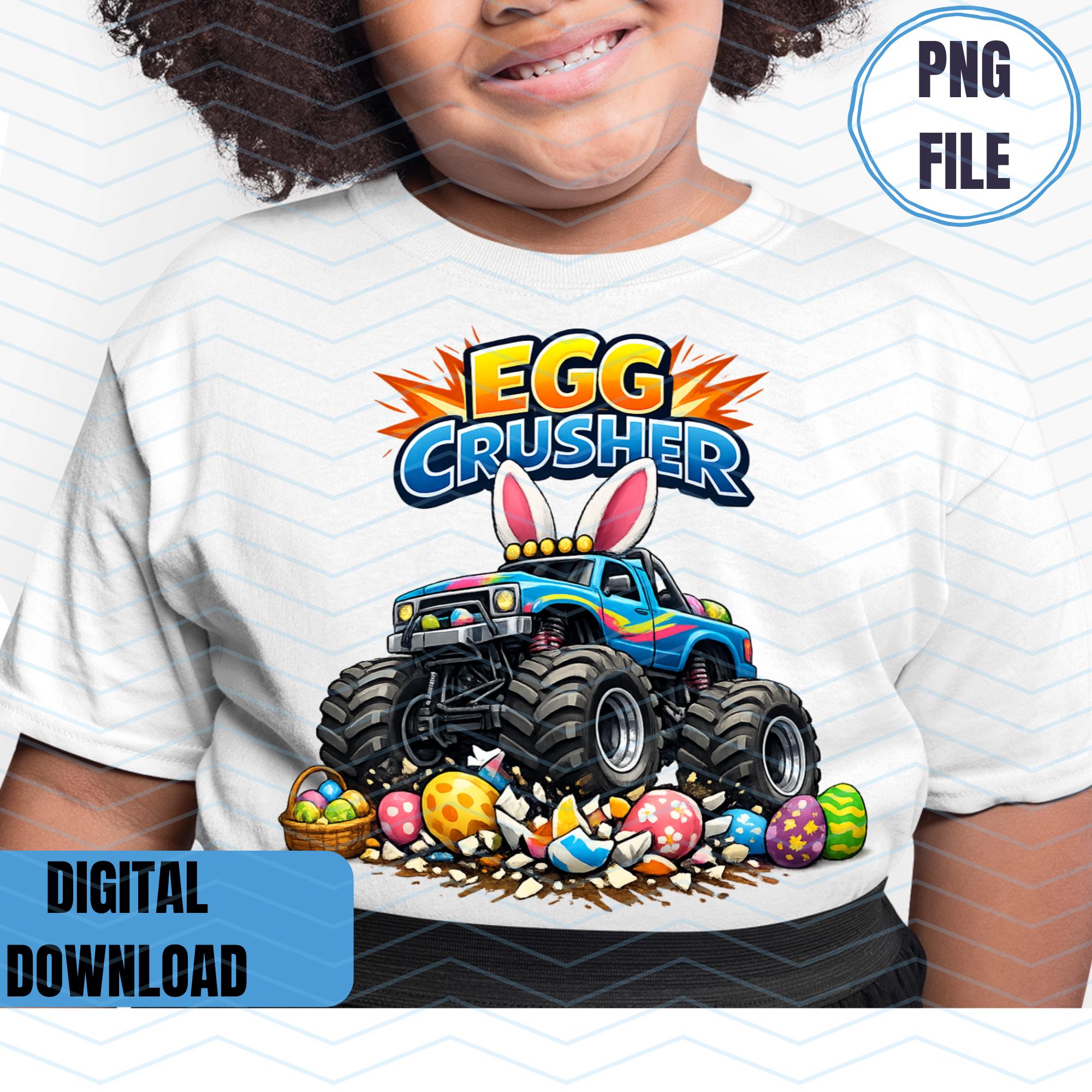 Monster Truck Easter Png, Egg Crusher Sublimation Design, Easter Day ...