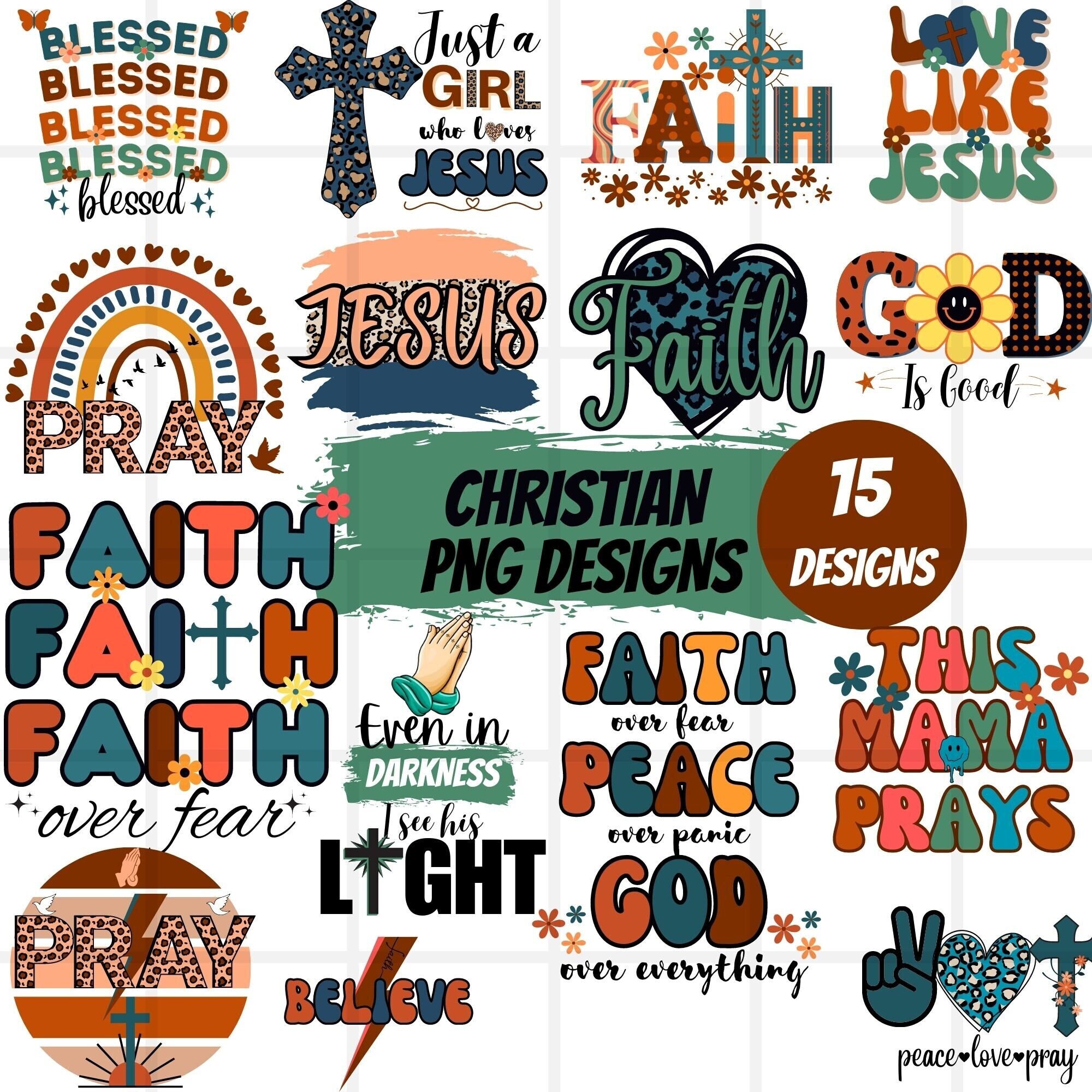 Christian PNG Bundle, Christian PNG for Sublimation, Christian PNG ...