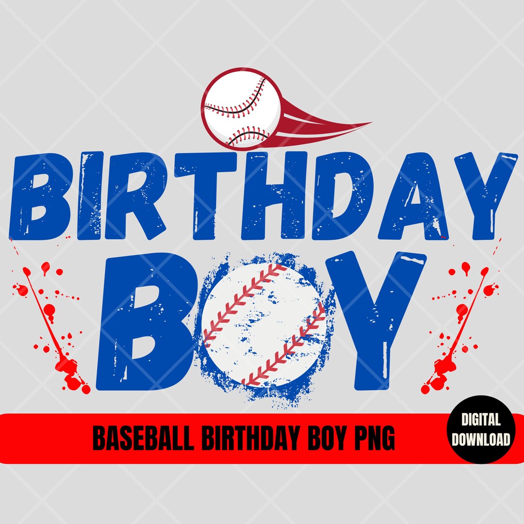 Baseball Birthday Png, Baseball Birthday Boy Png, Baseball Birthday ...