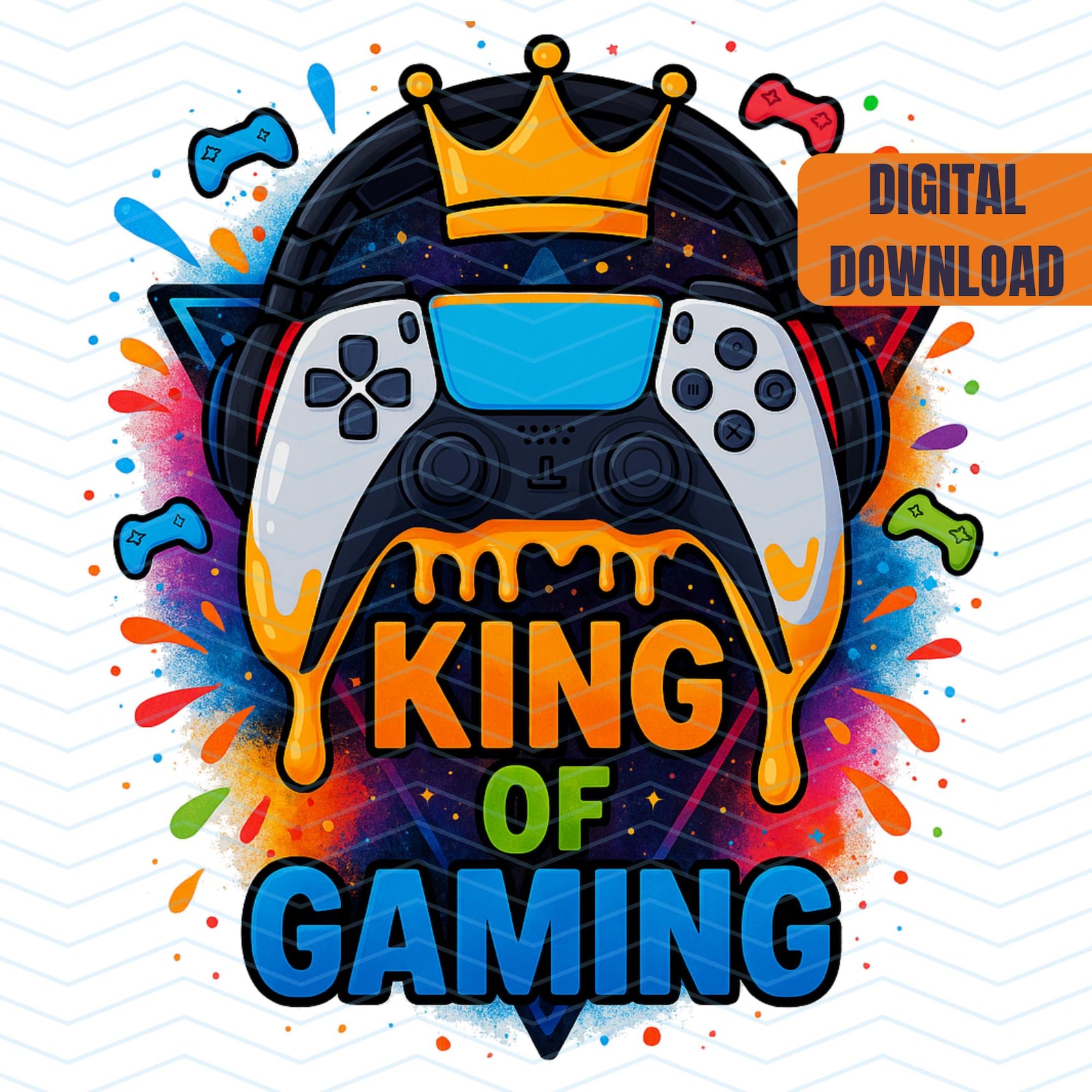 King of Gaming Png, Gamer Shirt Design, Game Controller Digital ...