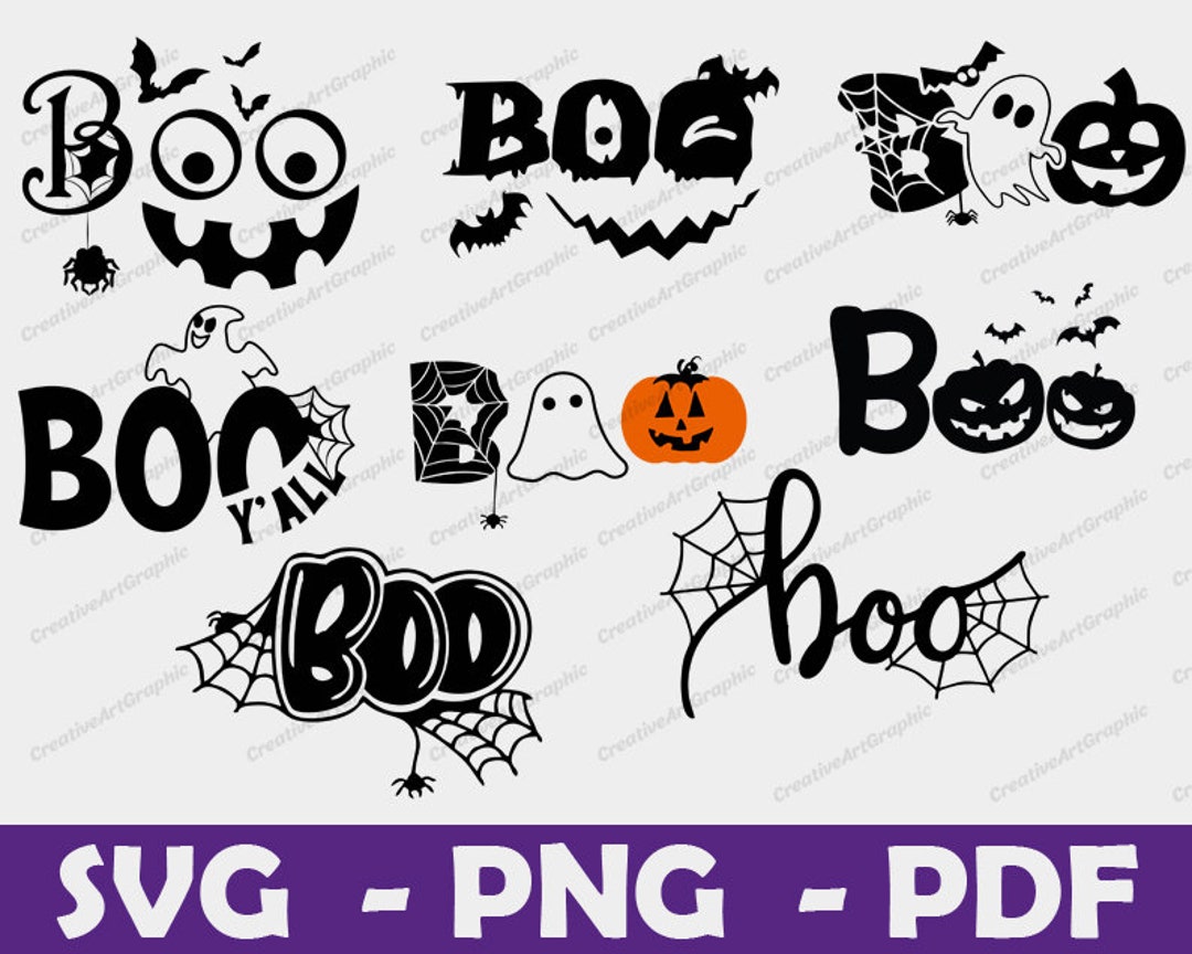 Boo SVG, Baby Ghost Svg, Halloween Svg, Boo Silhouette Svg, Halloween ...