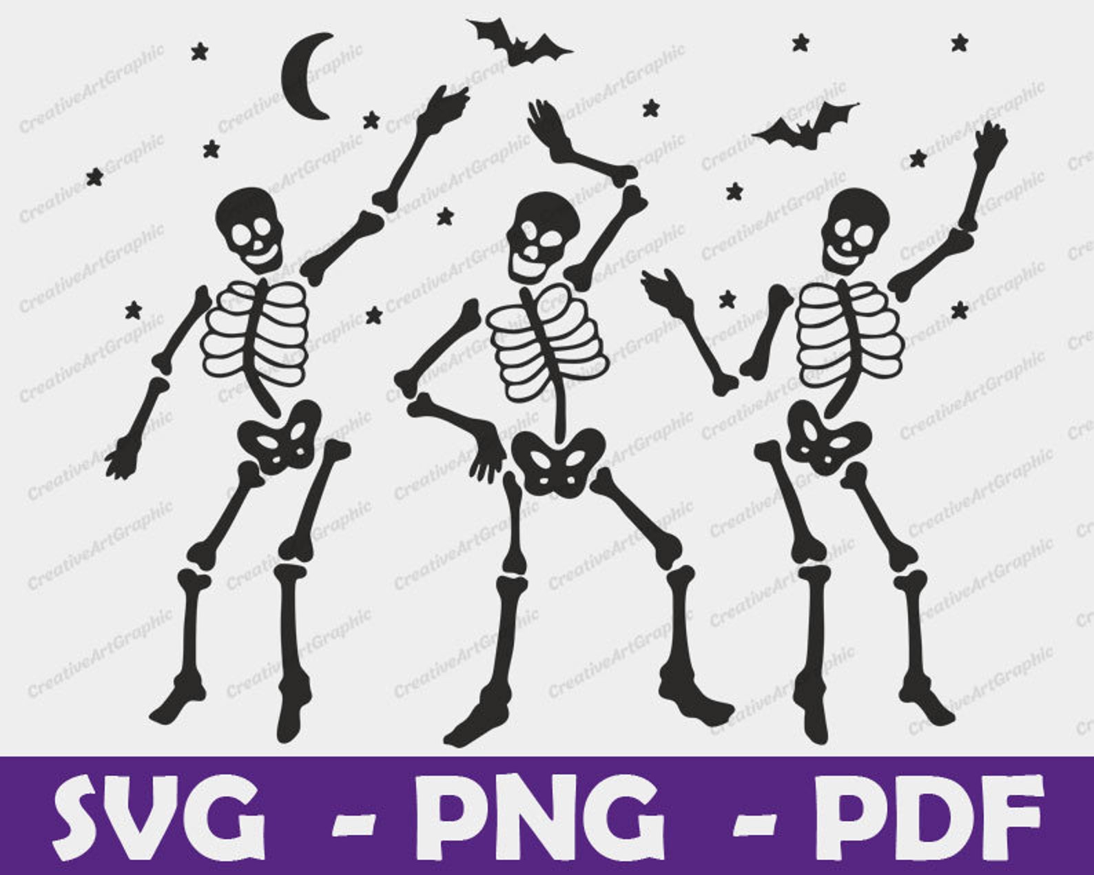 Dancing Skeleton Svg Halloween Skeleton Svg Skeleton Dance - Etsy