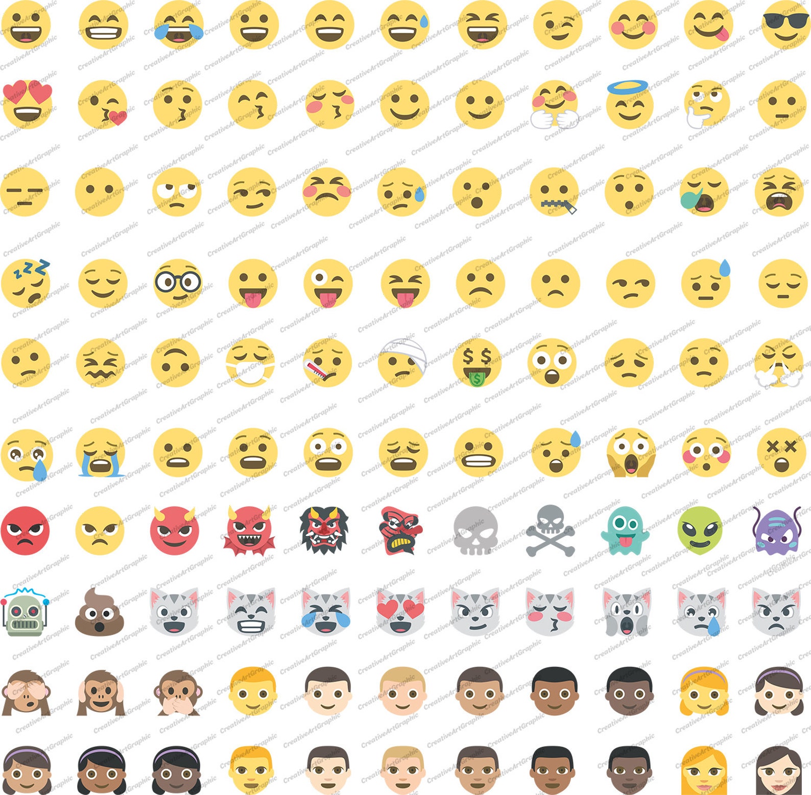 Emoji Svg, Emoji Clipart, Emojis Svg, Emoji PNG, Smiley Svg, Emoji ...