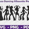 Disco Dancing Silhouette SVG, Disco Dancing SVG, Disco Dancing Vector ...