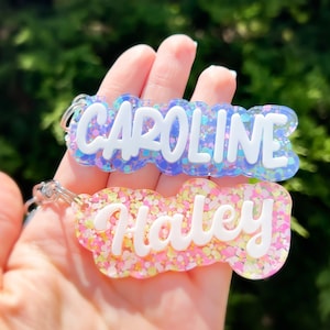 Name Keychain - Etsy