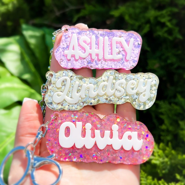 Name Keychain - Etsy