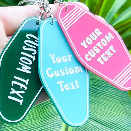 Retro Motel Keychain Personalized Funny Gift Vintage Retro - Etsy