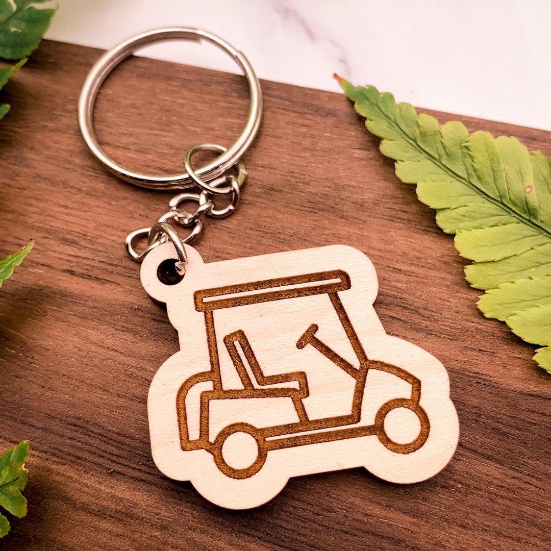 Golfer Gift, Gift for Golfer, Golf Keychain, Golf Cart Keychain, Golf ...