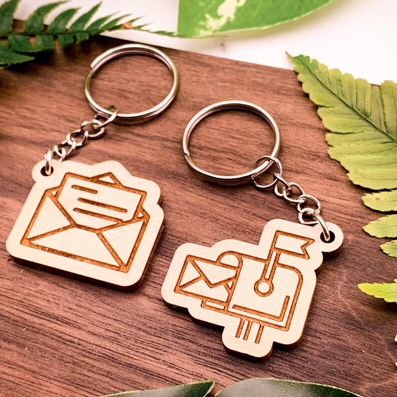 Mailbox Keychain New Home Gift Mail Key Organizational | Etsy