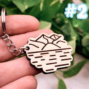 Nature Keychain, Lake House Keychain, Camping Keychain, Lake House Gift ...