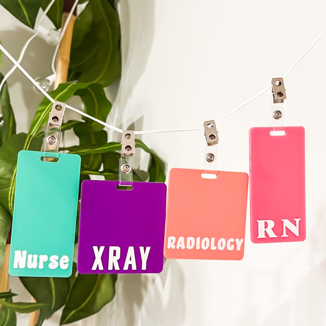 Custom Badge Buddy, Nurse RN, Healthcare Worker, Medical Tech, X-ray ...