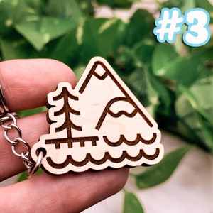 Nature Keychain, Lake House Keychain, Camping Keychain, Lake House Gift ...