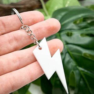 Lightning Bolt Keychain, Cute Retro Gift Keyring, Hippie Charm, Best ...