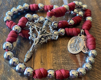 Vintage Chaplet of the Precious Blood of Jesus Red, Faceted, Plastic ...