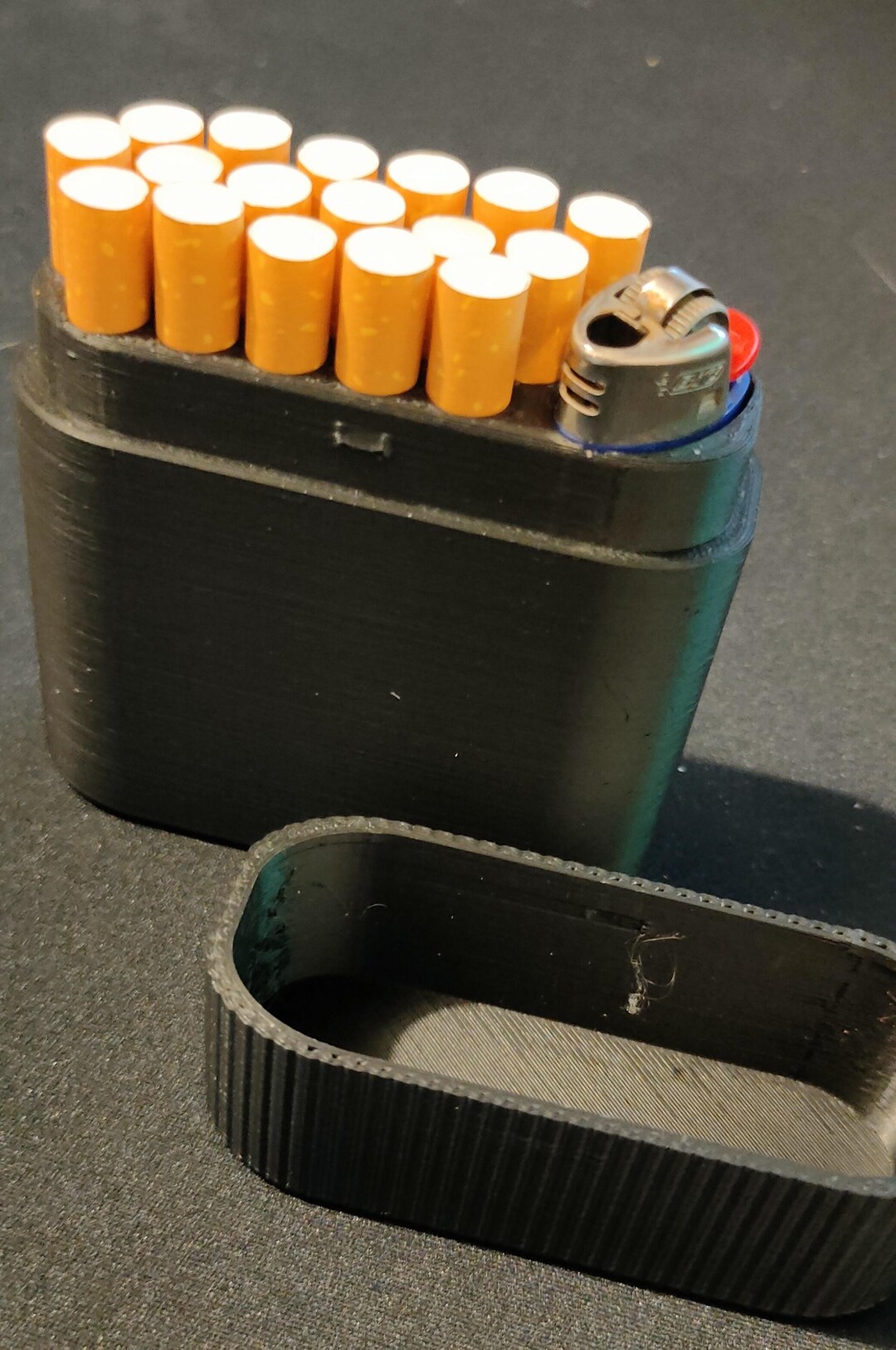 Cigarette Box With Lighter Compartment - Etsy