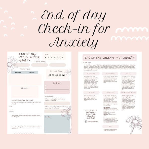 Therapy Check in Sheet - Etsy