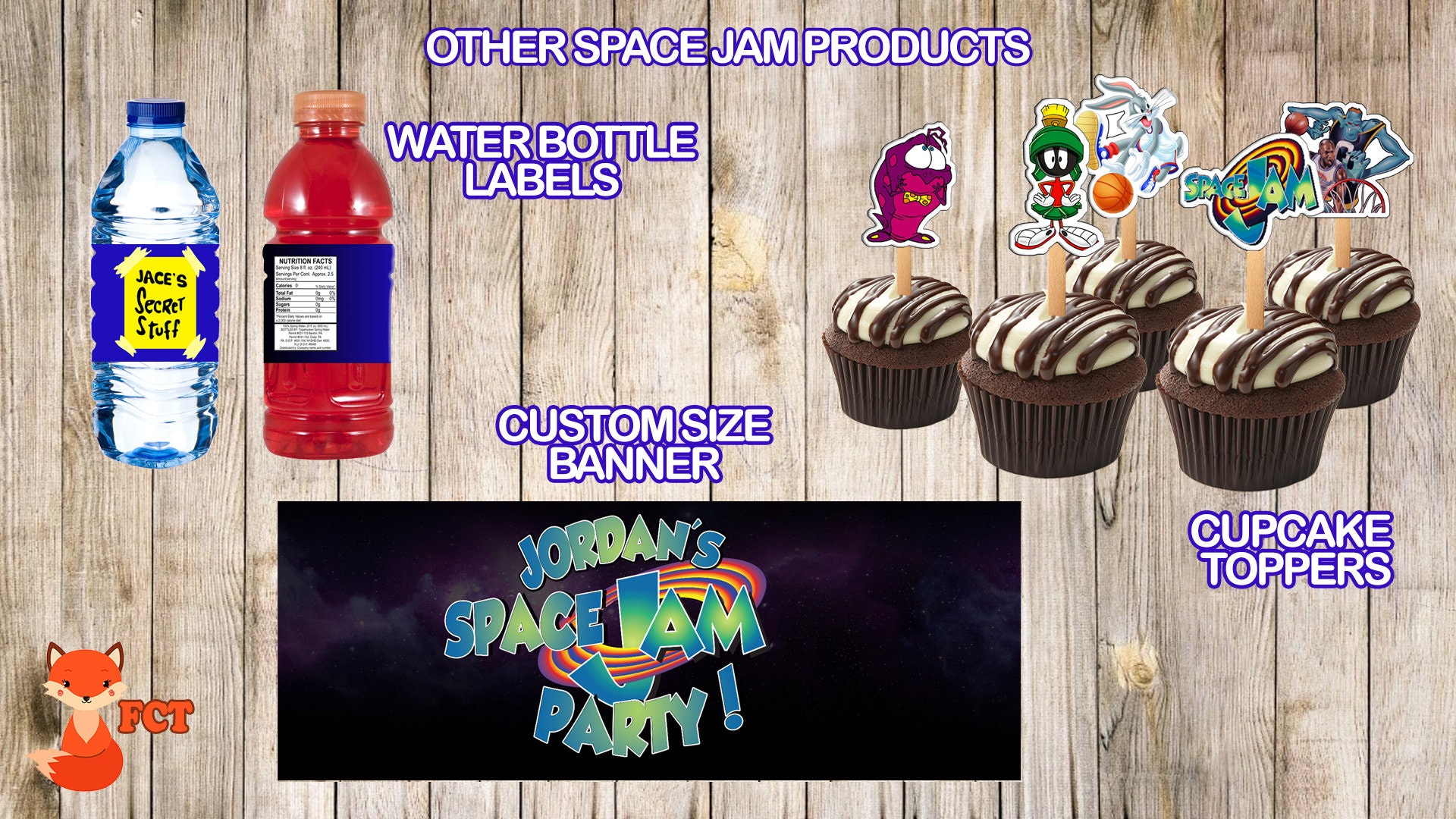 Space Jam Invitation, Space Jam Birthday Invites, Space Jam Movie Party ...