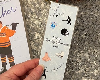 Ice Hockey Romance Bookmark, Ice Breaker Hannah Grace, Romance Bookmark ...