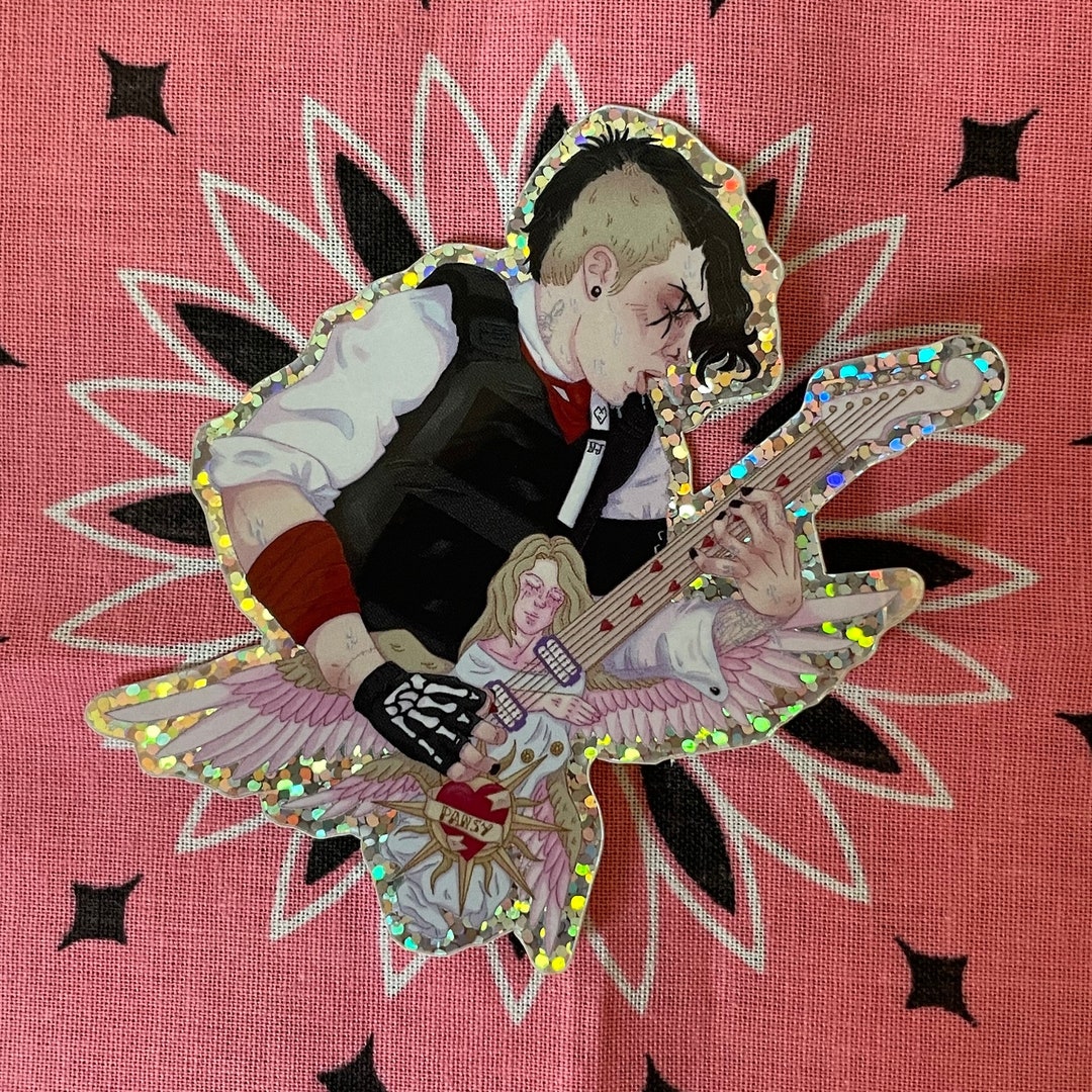 MCR Revenge Frank Iero Glitter Sticker - Etsy