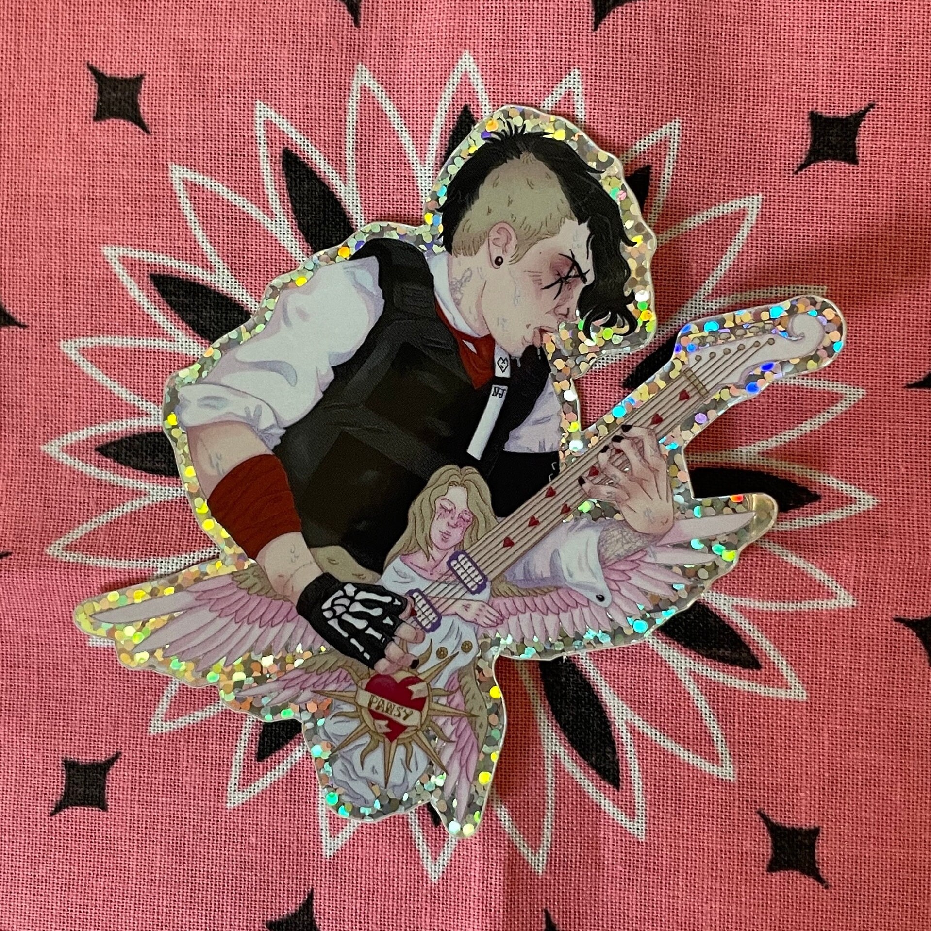 MCR Revenge Frank Glitter Sticker - Etsy