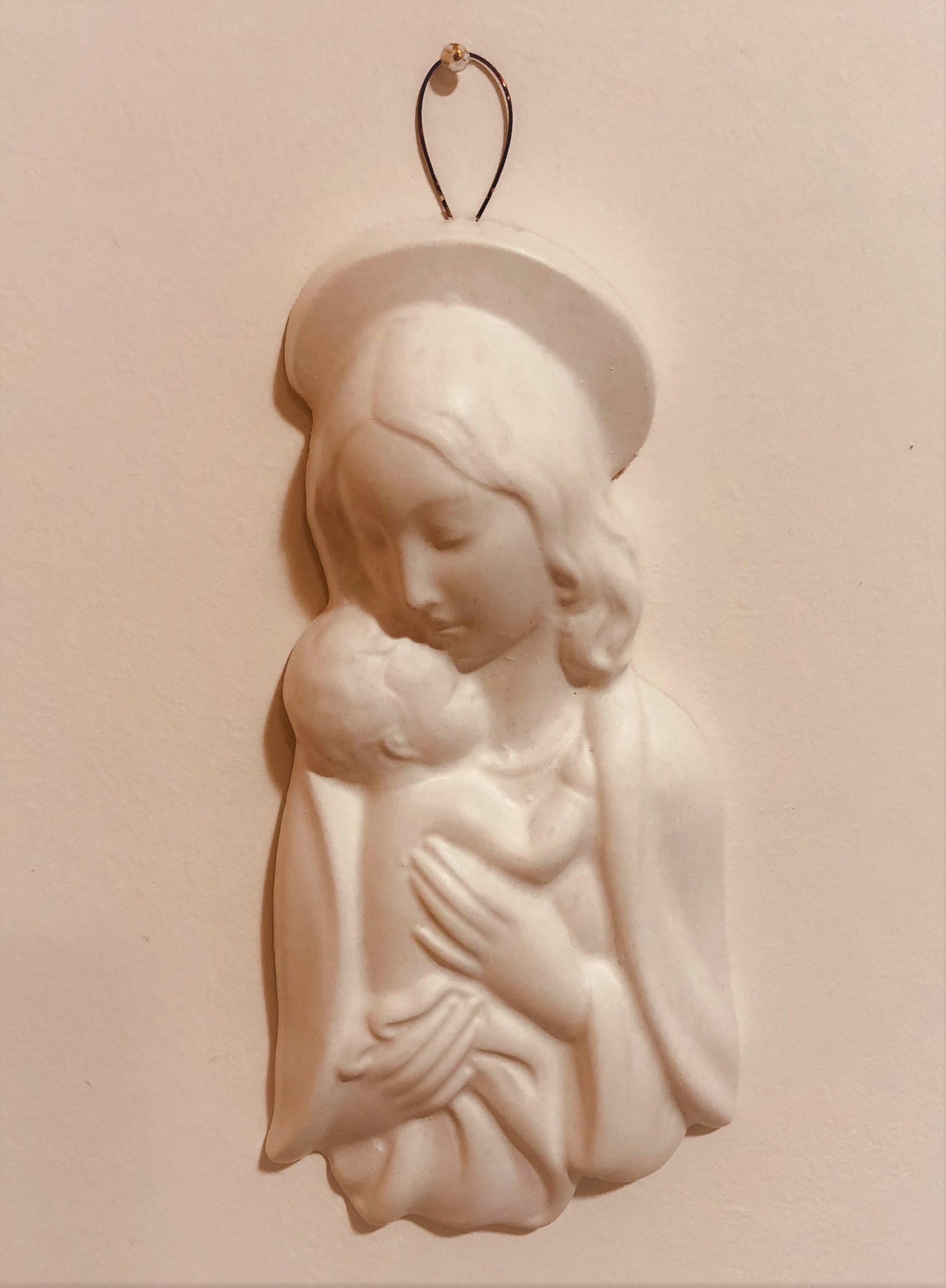 Madonna and Child Made in Alabaster Plaster - Etsy
