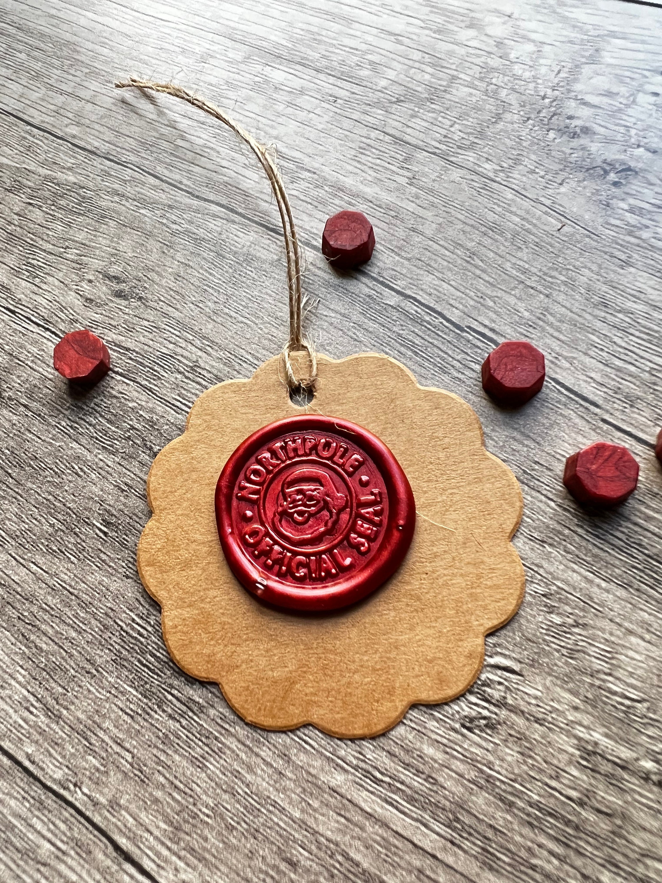 North Pole Official Seal Stickers, Santas Letter, Santa Stamp, Gift ...