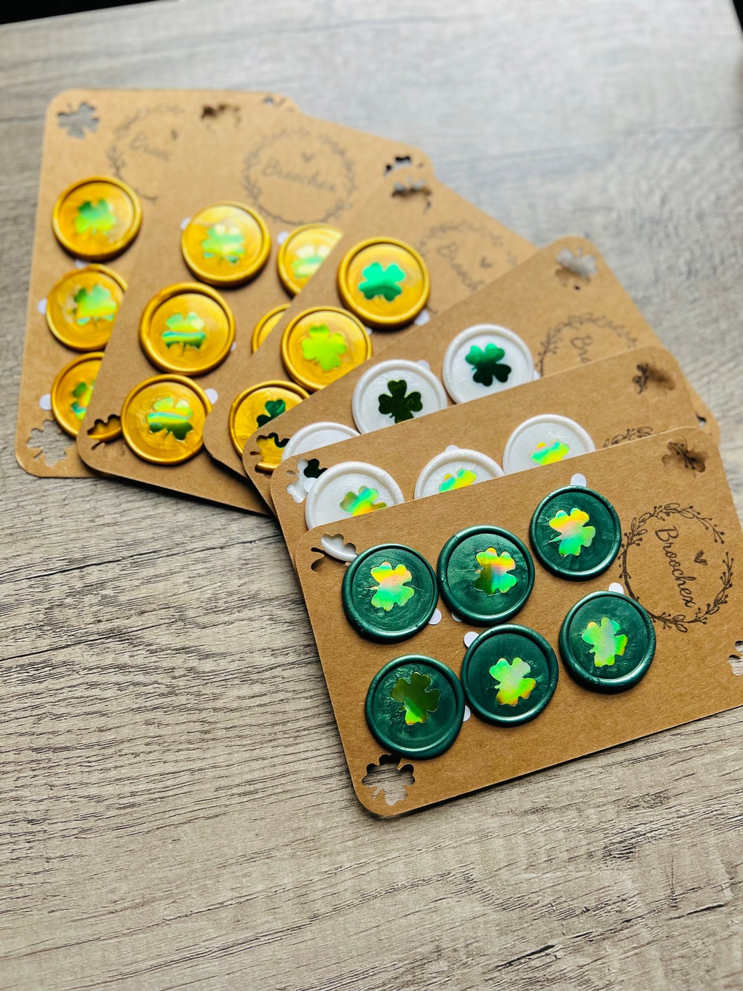 Lucky Shamrock Wax Seals, Ready to Use Irish Wax Seals 12 Pc, Irish ...