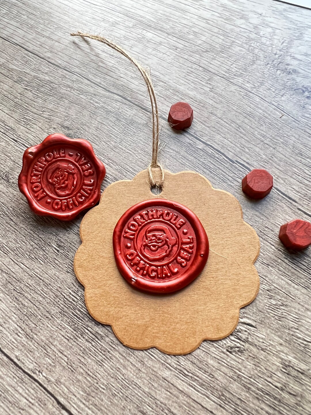 North Pole Official Seal Stickers: Santa's Letter Seal Stamp 1 Pc - Etsy